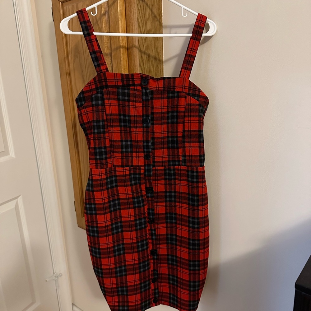 1990’s Clueless Plaid Mini Dress Grunge Core - Gem